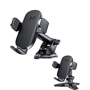 GUANDA TECHNOLOGIES CO., LTD. Cell Phone Stand, Desk Phone Holder, Upgraded Car Mount Phone Holder Dashboard Windshield
