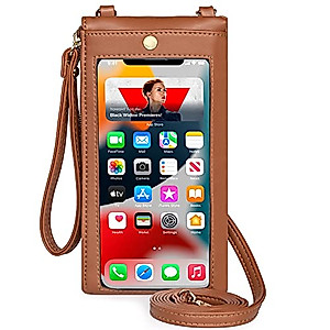 Montana West Cell Phone Purses Translucent Phone Bag Wristlet Clutch Wallets for Women Rainproof Phone Pouch MWC-139BR