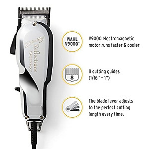 Wahl Professional Reflections Senior Clipper - Great for Professional Stylists and Barbers - with Metal Housing and Chrome Lid