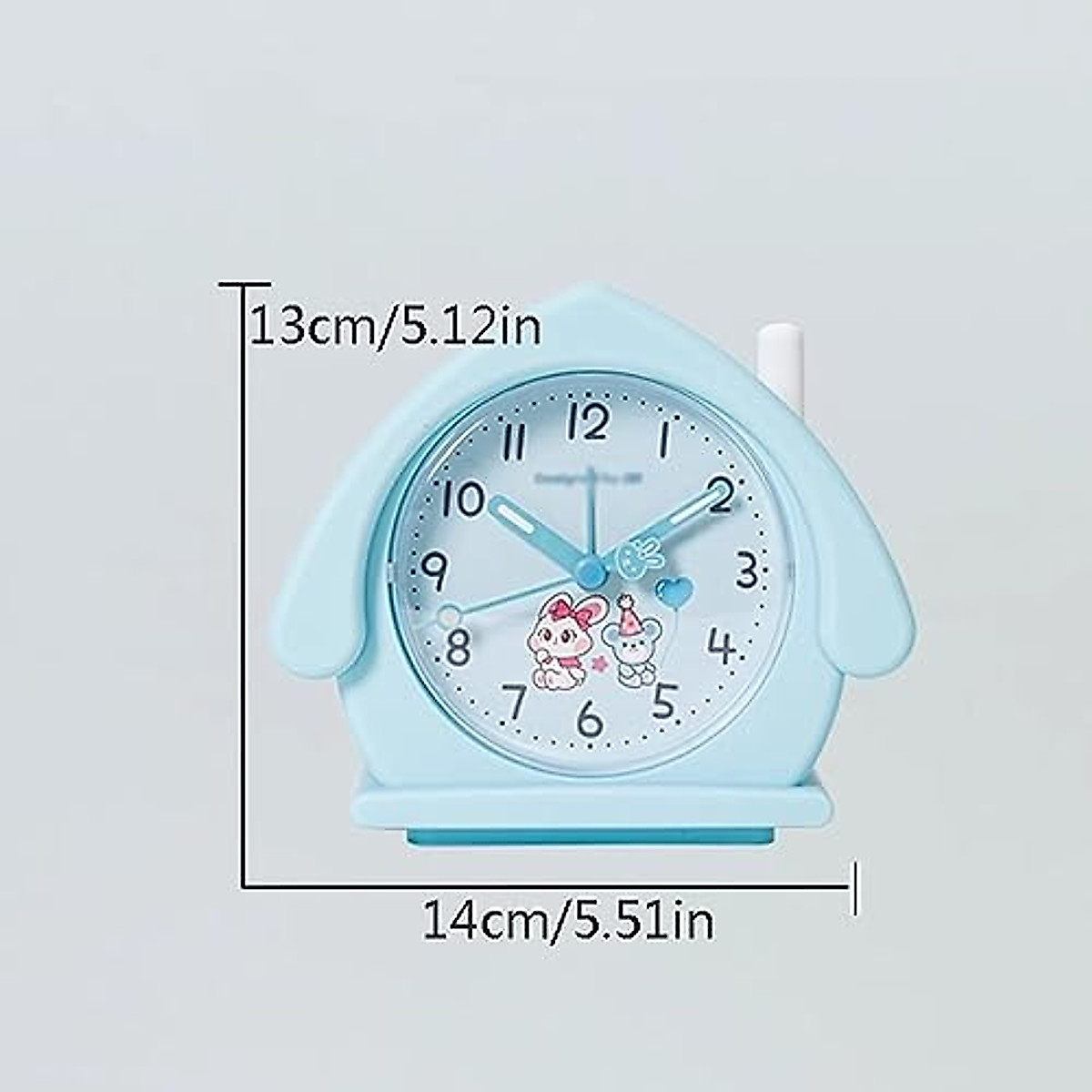 HEGZA Analog Alarm Clock Cute Loud Alarm Clock, Kids Alarm Clocks for Bedroom with Silent Non-Ticking and Night Light, Alarm Clock for Kids Teens Girls Kids Alarm Clocks (Color : 1)