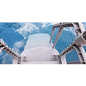 Main Access Smart Step System for 48 to 54 Inch Above Ground Pools, Heavy Duty Four Step Ladder A-Frame - Taupe