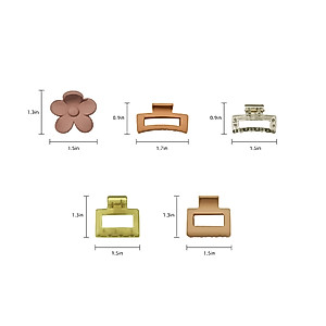 Small Claw Hair Clips for Thin Hair - 22 Pcs Medium Mini Hair Clips for Shot Hair Tiny Clip Accessories for Women Girls