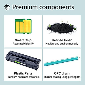 greencycle 2 PK C4092A 92A Black Toner Cartridges Compatible for HP Laserjet 1100 3200 1100a 3200se