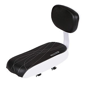 Lixada Bicycle Back Seat Cycling Bike Bicycle MTB PU Leather Soft Cushion Rear Rack Seat Children Seat with Back Rest