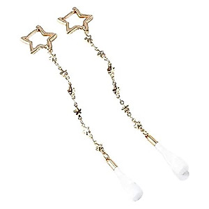Gold Star Airpod Earrings Anti Lost Earring Strap for Airpods Anti Lost Strap for Airpods Pro, Wireless Earphone Holder Strap Compatible for Airpods 1&2&3/Pro