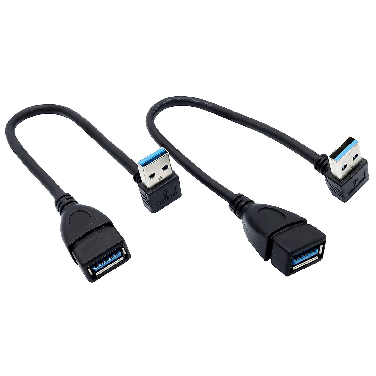 Male to Female Extension Cable - 2Pack USB 3.0 Male to Female Adapter 7.9inches (20cm)