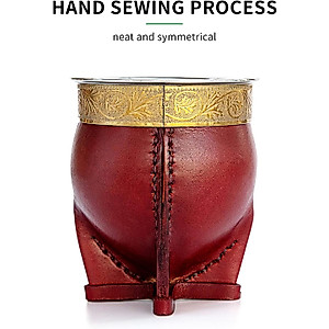 304 Stainless Steel Argentina Yerba Mate Cup With Straw Tea Gourd Mug One Bombilla Mate (Straw) a Cleaning Brush (Black)