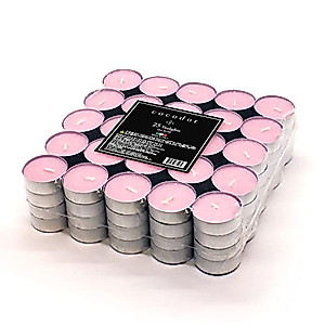 COCODOR Scented Tealight Candles/Tea Rose / 100 Pack / 4-5 Hour Extended Burn Time/Made in Italy, Cotton Wick, Scented Home Deco, Fragrance, Mother's Day