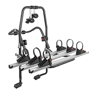 OMAC Bike Rack Hitch Mounted | Trunk Bicycle Car Racks Carrier Adjustable Hitches Suitable for E-Bikes | Automotive Exterior Accessories (3 Bikes)