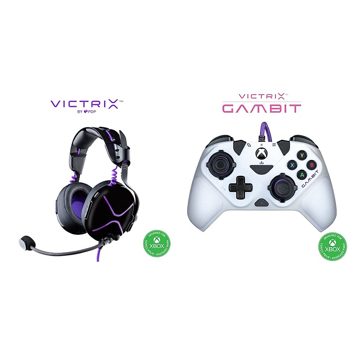 Victrix Gambit World's Fastest Licensed Xbox Controller, Elite Esports Design with Victrix Pro AF Wired Professional Esports Gaming Headset