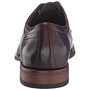Stacy Adams Men's Dickinson Cap Toe Oxford, Burgundy, 9.5 M US