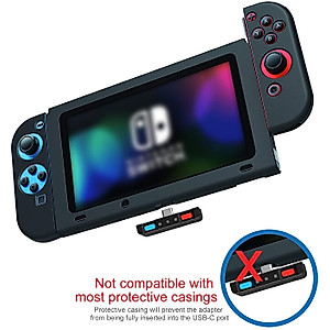 HomeSpot Bluetooth 5.0 Audio Transmitter Adapter with USB C APTX Low Latency for Nintendo Switch Compatible with AirPods PS5 Bose Sony BT Headphones The Legend of Zelda Theme Azure Blue & Ultra Violet