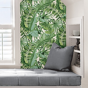NuWallpaper NU2906 Maui Peel & Stick Wallpaper, Green