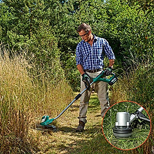 Anleolife Round Heavy Duty .095-Inch-by-190-ft Steel String Trimmer Line in Donut, Thicker Weed Eater