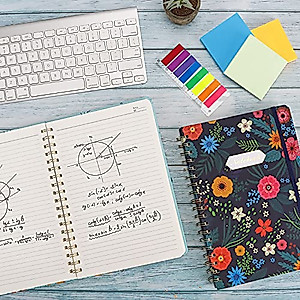 EOOUT 3 Pack B5 Spiral Notebook, Hardcover Large Notebooks, Wide Ruled Spiral Notebooks with 160 Pages, 100gsm Paper, 7.3'' x 10.3'' Cute Notebooks for Women Office School Supplies