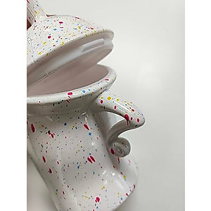 Canister with Attitude,Airtight Ceramic Kitchen Storage for Coffee, Tea, Sugar, and Spices, Stylish Kitchen Organization and Cute Decor, Unique Kitchen Storage Solution (white)