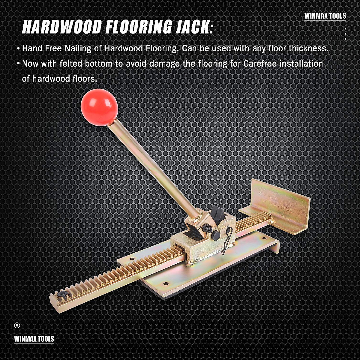 Professional Flooring Jack for Laminate Flooring Installation Hard Wood Straight Tile Contractor Hand Tool