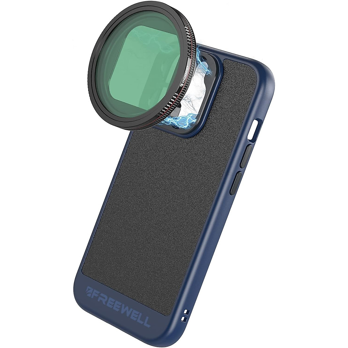 FREEWELL Sherpa Series Case for iPhone 15 Pro Max Magnetic Filter Mount & F Series Lens Slot (NOT Compatible with 17MM Lenses) Black