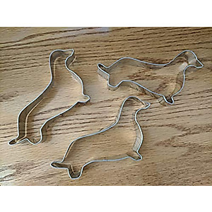 Exclusive Dachshund Dog Cookie Cutter, Real Dachshund Shape 6" Long (Set of 2)