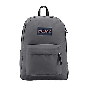 JanSport SuperBreak One Backpacks - Durable, Lightweight Bookbag with 1 Main Compartment, Front Utility Pocket with Built-in Organizer - Premium Backpack, Graphite Grey