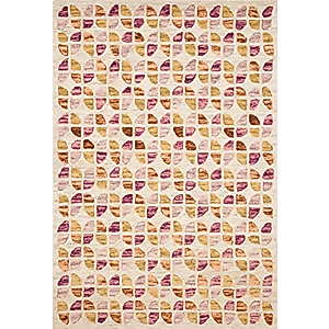 Justina Blakeney Hallu Area Rug, Ivory/Sunset