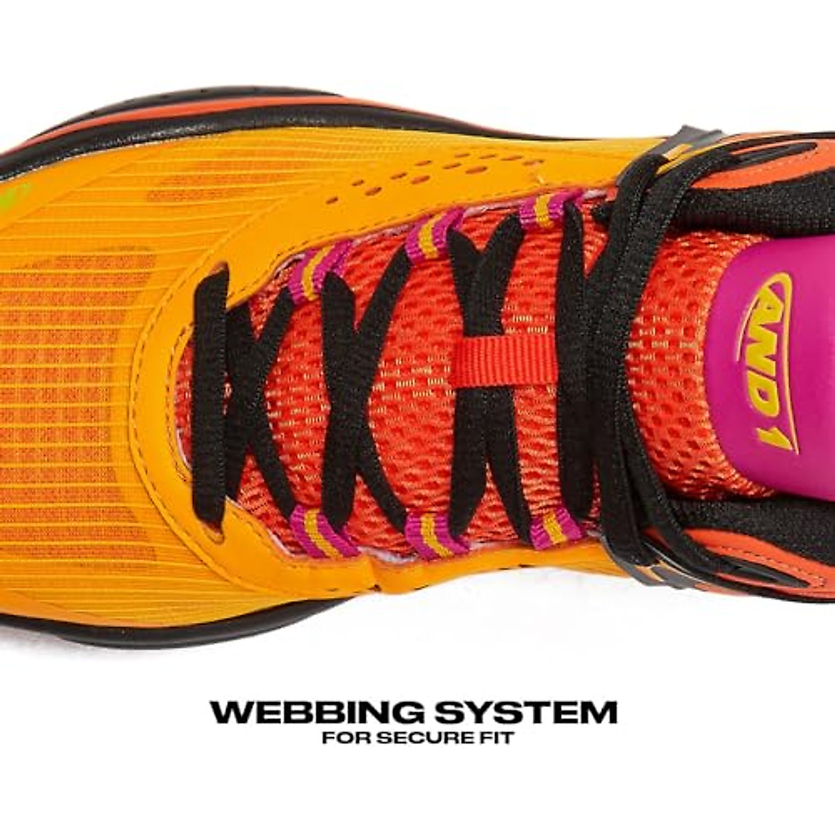 AND1 Revel Mid Girls & Boys Basketball Shoes Kids, Boys High Top Sneakers - Yellow/Orange/Black Trim, 2 Little Kid