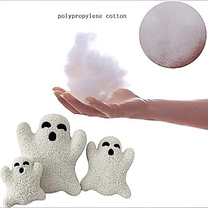 Cute Ghost Pillow, Ghost Shaped Plush Pillow, Halloween Throw Pillows Decorative Spooky Pillows, Halloween Ghost Pillow, Ghost Stuffed Animal for Sofa Bed Couch Holiday Party Children Gift (3PCS)