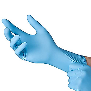 NITRYLEX Nitrile Medical Exam Gloves 1000/cs, Powder-Free, Latex-Free, Textured, Blue, S - SMALL, Disposable Examination Gloves, Strong & Flexible, 10 bx of 100 Nitrile Gloves