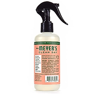 Mrs. Meyer's Room and Air Freshener Spray, Non-Aerosol Spray Bottle Infused with Essential Oils, Geranium, 8 fl. oz (Pack of 4)