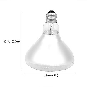 Eboxer Livestock Heat Lamp, 200W Sunlight Lamp Heating Light Bulb for Reptile Snake Piglet etc (200W)