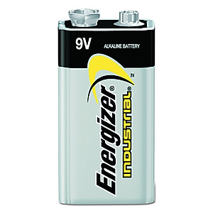 Energizer EN22 Industrial Alkaline Batteries, 9V (Box of 12)