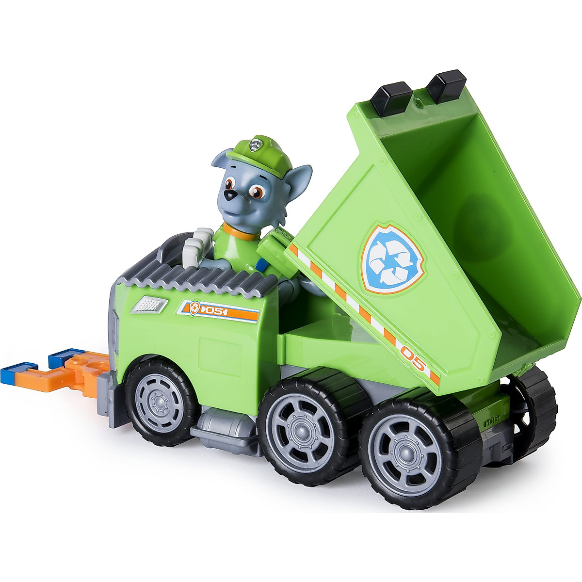 Paw Patrol – Rocky’s Recycle Dump Truck Vehicle with Rocky Figure