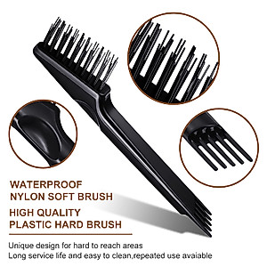 5-Piece Comb Cleaner Set - Rake, Brush and Tool for Removing Hair, Dust from Different Combs, Ideal for Home and Salon Use