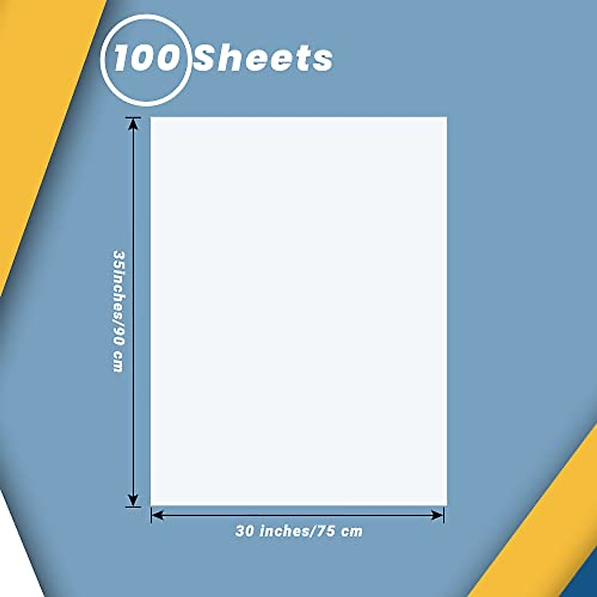 100 Sheets 30 x 35" Acid Free Archival Tissue Paper Chrismas Present Wrap Paper Unbuffered White No Lignin Tissue Paper for Gift Bag,Paper Flower,Party Decoration,Preserving Clothes and Textiles Wrap