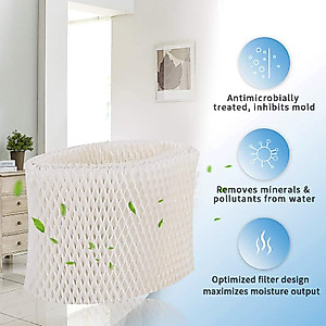 KONDUONE 4-Pack of WF2 Replacement Humidifier Filter for Kaz Vicks Humidifier Filter -Fits for Kaz 3020, Vicks V3100 V3500 V3500N V3600 V3800 V3850 V3900 VEV320, Honeywell HCM-300T, HCM-315T, HCM-350