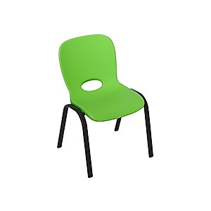 Lifetime 80473 Kids Stacking Chair (4 Pack), Lime Green