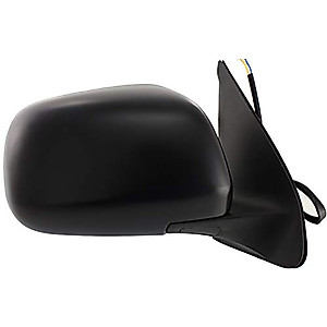 Kool Vue Mirror Set of 2 Compatible with 2005-2011 Toyota Tacoma Driver and Passenger Side Manual Folding, Textured Black, Power Glass
