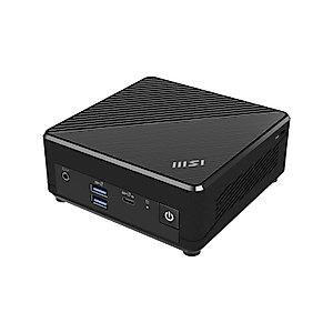 MSI Cubi B0A9 Mini Form Factor Business Desktop, Intel N200 Processor, 32GB RAM, 1TB SSD, Wi-Fi 5 and Bluetooth, Display Port, HDMI, RJ-45, USB 3.2 Gen 2, VESA Mount, Windows 11 Pro, Black