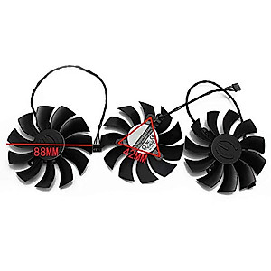 PLA09215B12H 12V 0.55A 4Pin for EVGA GTX1080TI FTW3 GTX 1080 Ti Black Elite Fan Graphics Card Cooling Fan (3PCS)
