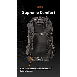 Mystery Ranch 2 Day Backpack - Tactical Daypack Molle Hiking Packs, Black, L/XL