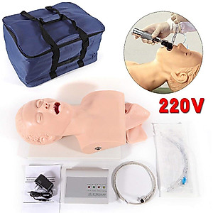 TFCFL Intubation Manikin Study Teaching Model Airway Management Trainer PVC 220V