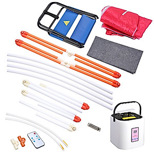 ZeHuoGe 2L Portable Sauna Steamer Pot, Generator for Steam Saunas Replacement Steamer with Herbal Box for Portable Sauna Tent 9-Level Temperature Adjustment & 6-Level time Setting Digital Display