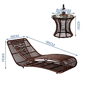 FANCUF Garden Patio Furniture 7-Piece PE Vine Cut Upholstered Sofa Set Outdoor Sofa Type Appearance