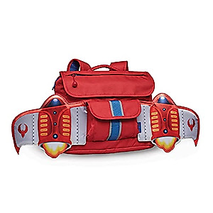 Bixbee Kids Backpack, Light Up Toddler Backpack for Girls & Boys with Pockets, Durable Zippers & Easy Carry Design - Perfect Size Small Bookbag for School in Firebird Flyer Backpack - Small