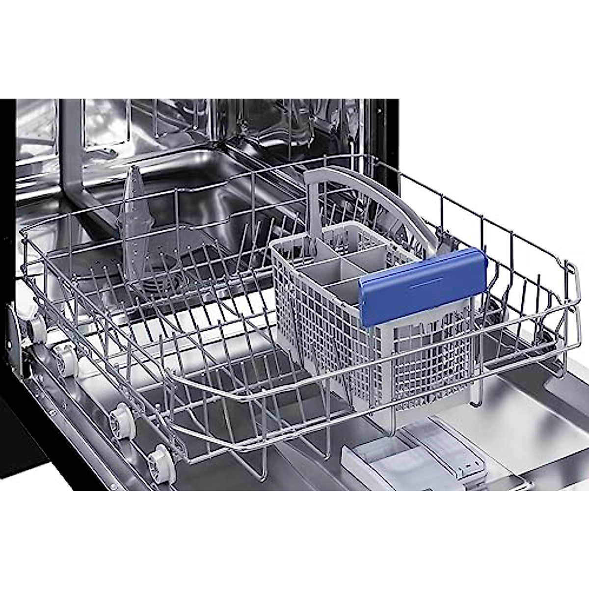 Summit Appliance DW243BADA 24" Wide Built-In Dishwasher, Black, ADA Compliant, Quite Performance, Touch Controls, Digital Display, Top Control Panel, Stainless Steel Interior, 8 Wash Programs