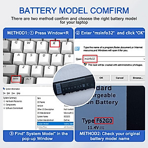 JOTACT F62G0 39DY5 38WH Laptop Battery for Dell Inspiron 13 7000 2-in-1 7370 7380 5370 P83G P87G P91G P83G001 P83G002 P87G001 Vostro 13 5370 Series 039DY5 0F62G0 RPJC3 0RPJC3 F62GO 11.4V