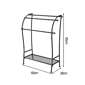 Freestanding Towel Rack Towel Shelf Towel Stand 3-Tier Towel Shelf with Storage Rack Metal Towel Rack Freestanding Blanket Rack for Bathroom Standing Towel Rack Towel Holder Stand (Color : Gold)