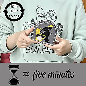 CaseTank Funny Gifts for Dad,Bathroom Hourglass Decor,Home Time Management Assistant,5 Minutes Timer, Fathers Day Birthday Christmas Gag Gifts for Father/Him/Husband/Boyfriend/Men