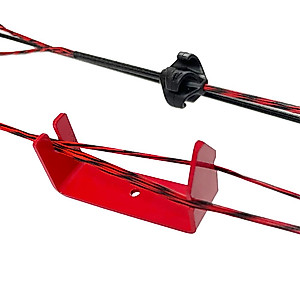 - QI HUO JU - Bow String Separator Tool and Bowstring Serving Thread Peep Sight Installer Tool Archery Nock Point String Serving Splitter for Compound Bow Accessories (Black-White)