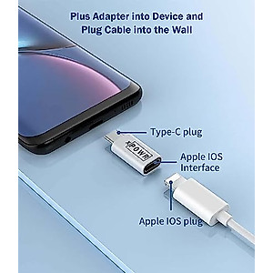 xPOWR |3-Pack| Lightning to USB C Adapter for iPhone: [Updated] New Wider Compatibility, Fast Charging, Compact & Portable - USB C to Lightning Adapter in Silver